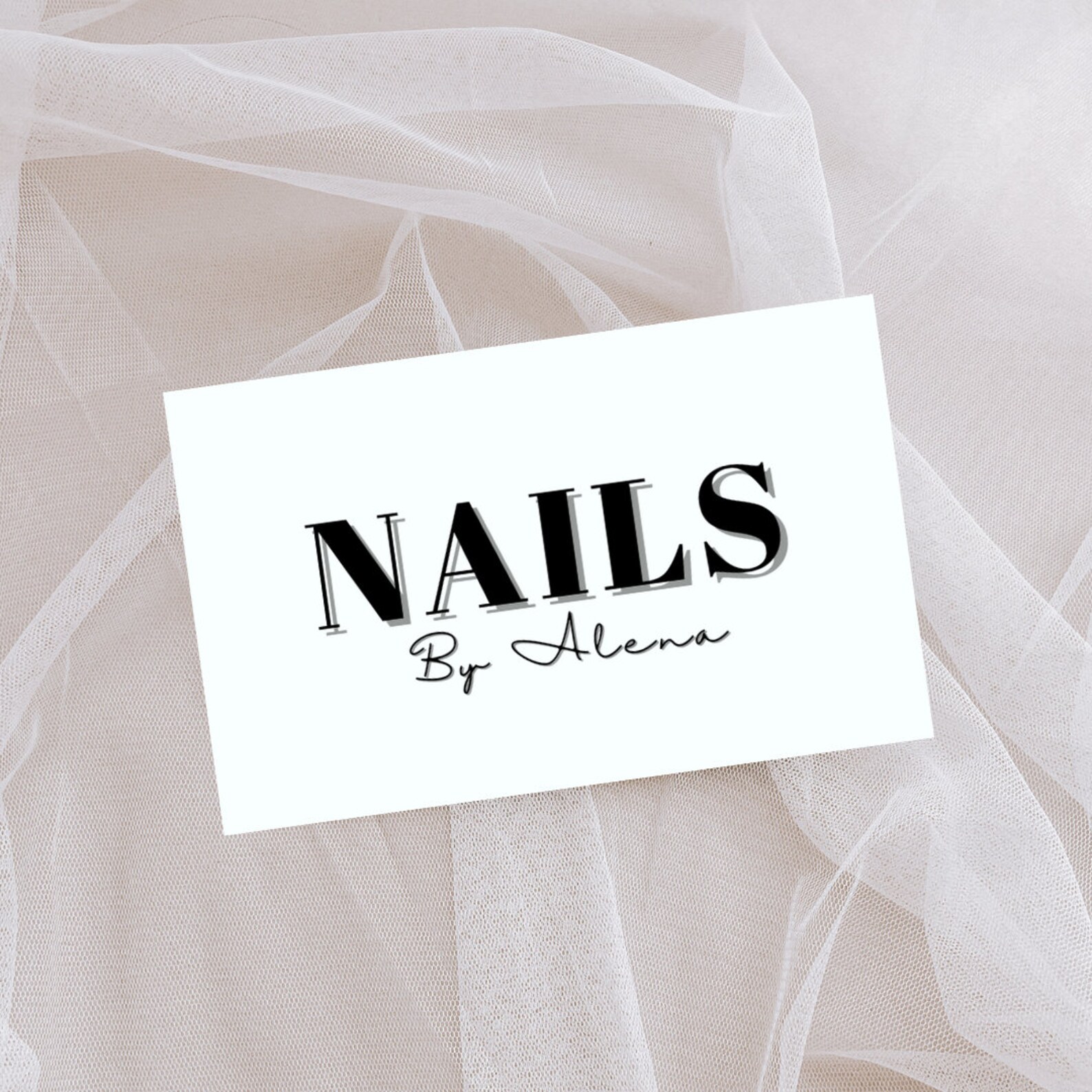 Editable Nail Tech Business Card Template Bundle(3.5x2)/loyalty Card ...