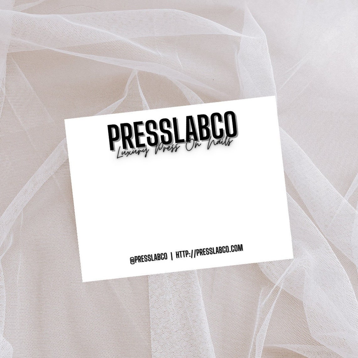 Editable Luxury Press on Nail Display Card Template With Instructions ...