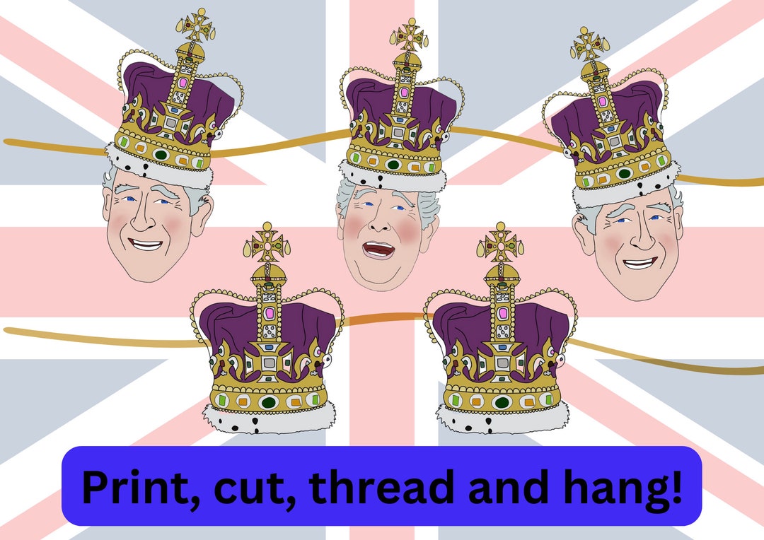 Printable Banner for King Charles Coronation, Coronation Bunting ...