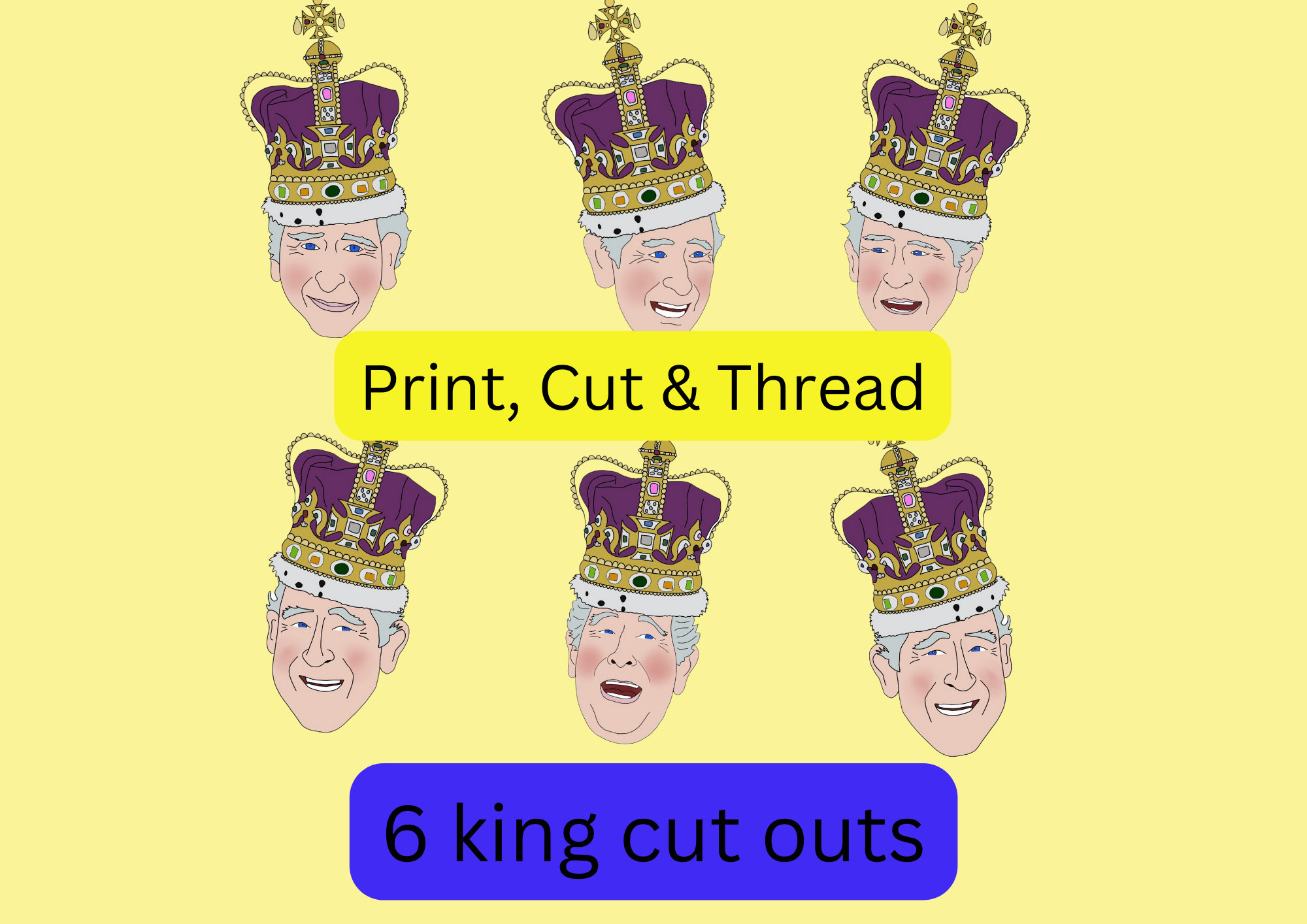 Printable Banner for King Charles Coronation, Coronation Bunting ...