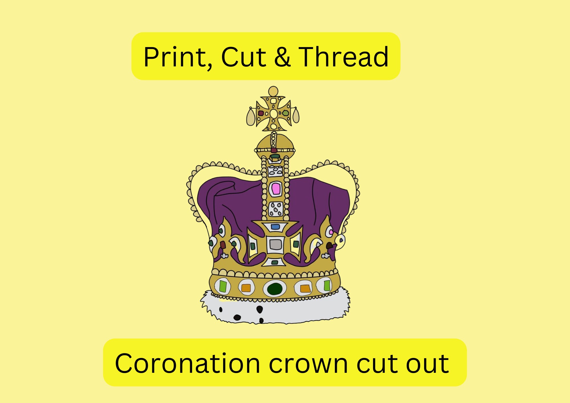 Printable Banner for King Charles Coronation, Coronation Bunting ...