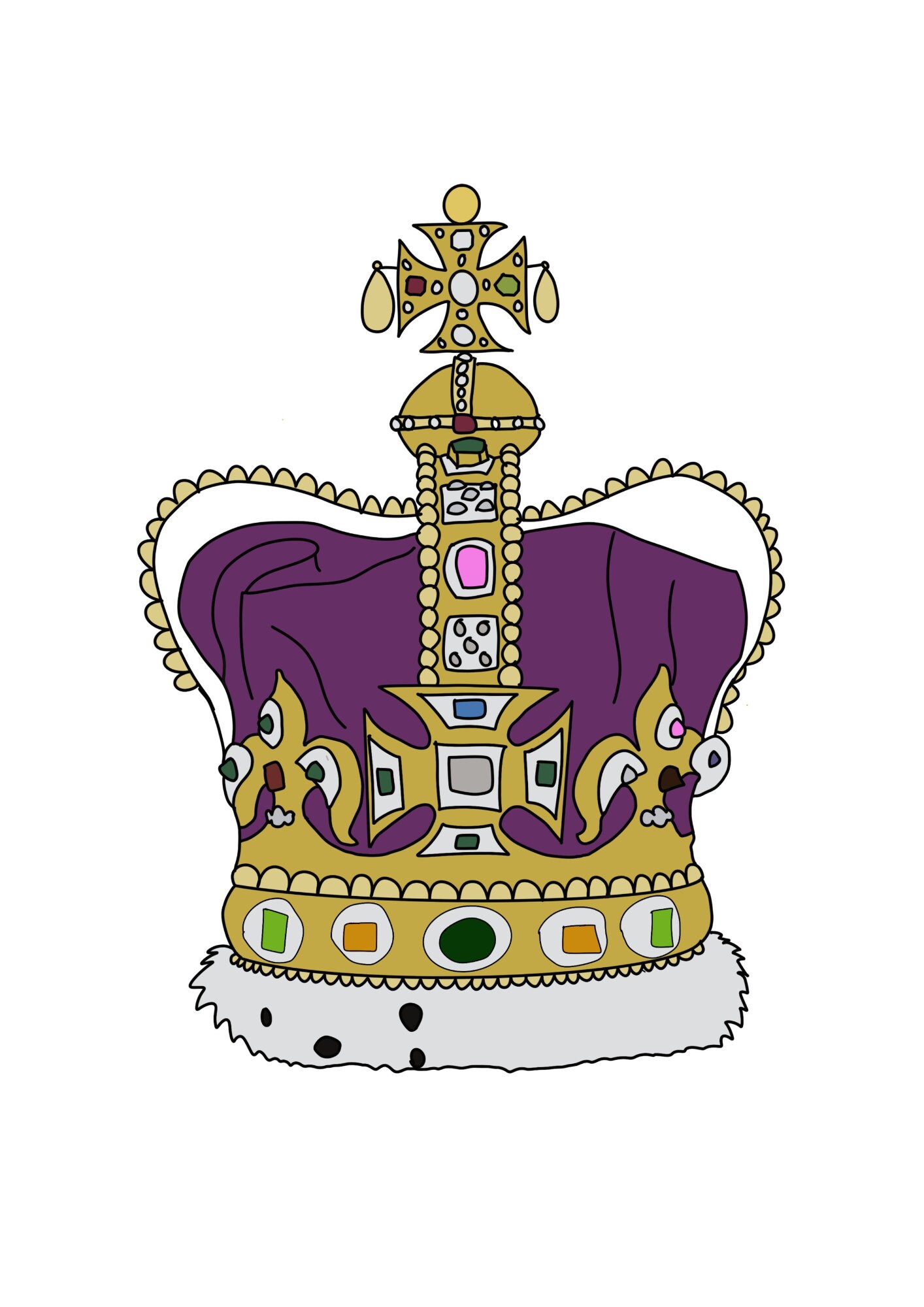 Coronation Crown Svg, Coronation Emblem Svg, Coronation Party Svg ...