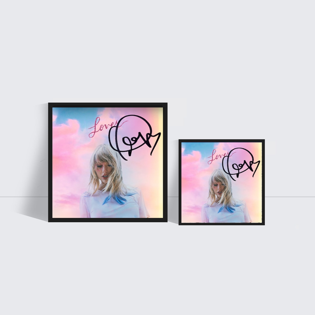 Taylor Swift Lover Signed Album Cover Print High Quality Card Stock ...