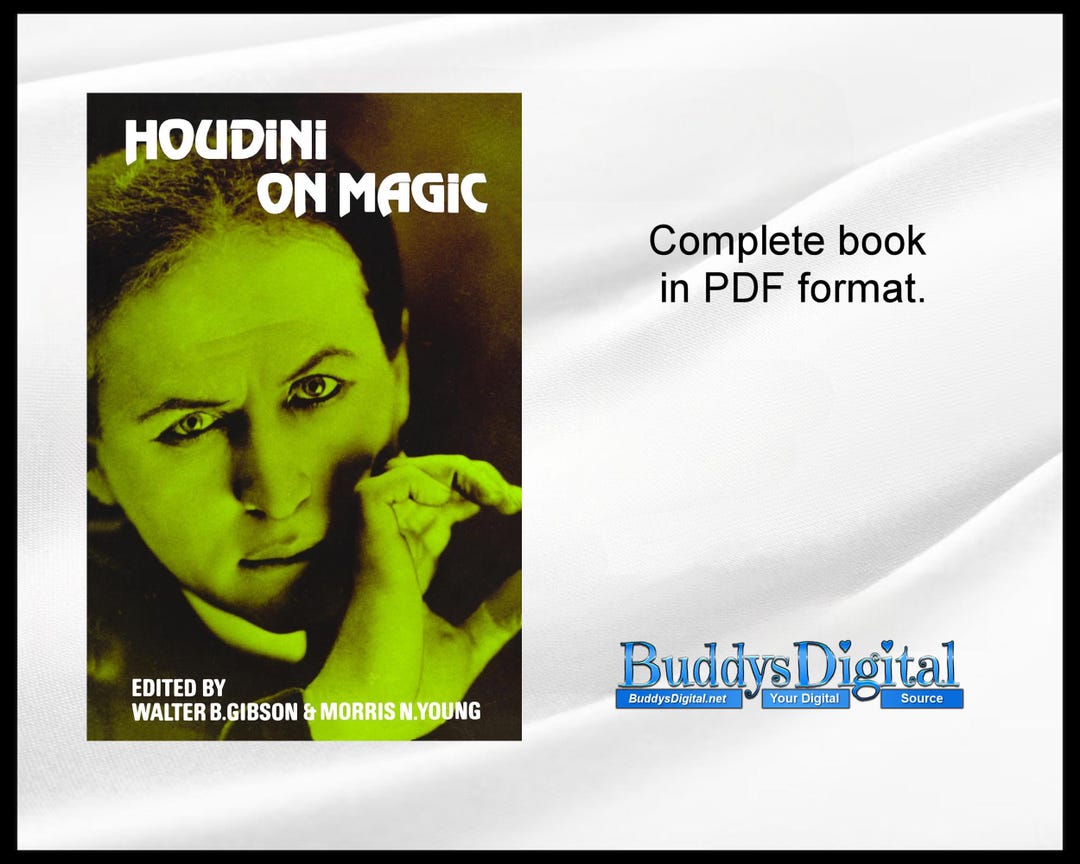 Houdini on Magic Complete in PDF Format - Etsy