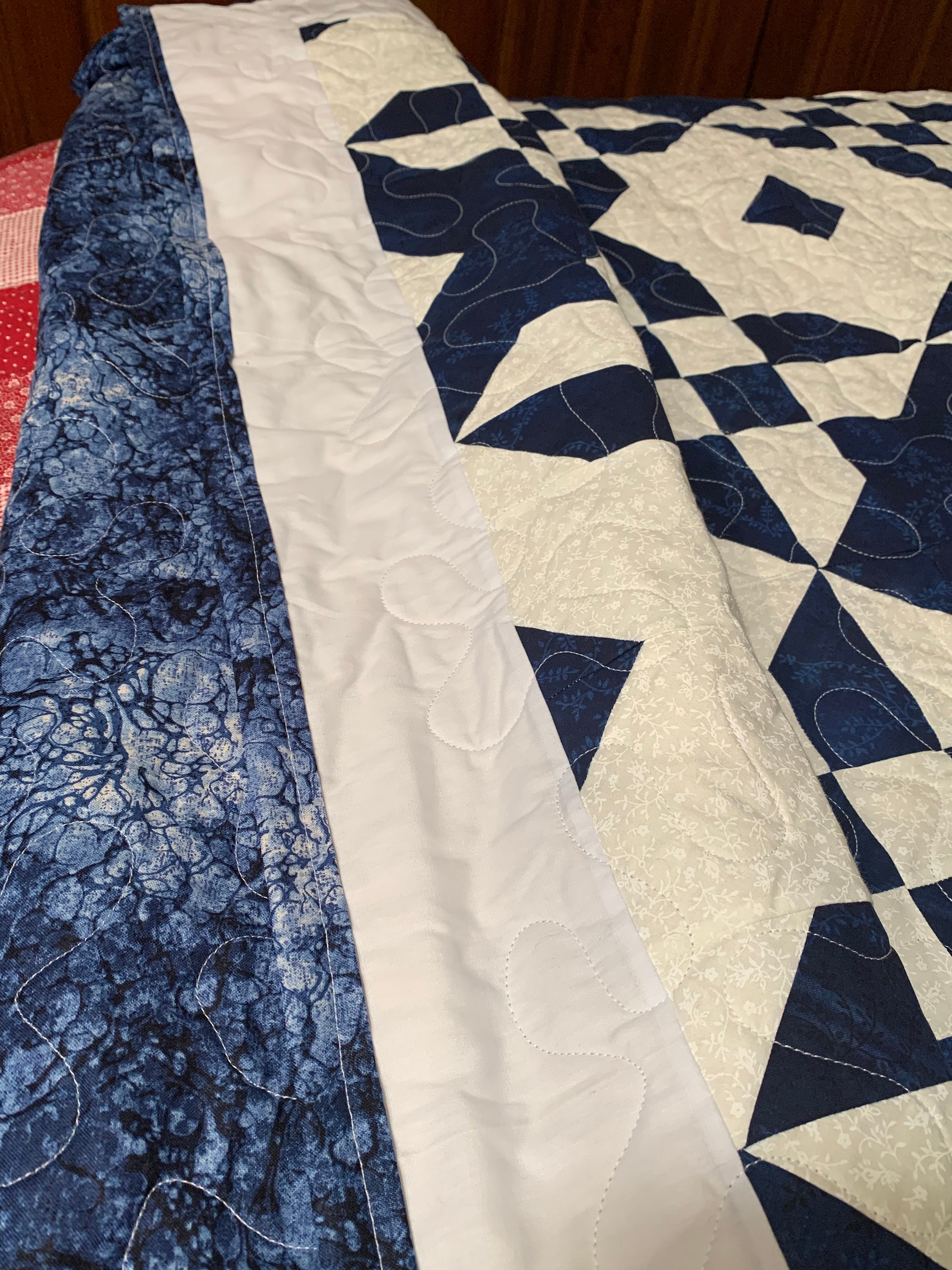 This Blue and White Charming Quilt. Crisp, Calm, and Captivating ...