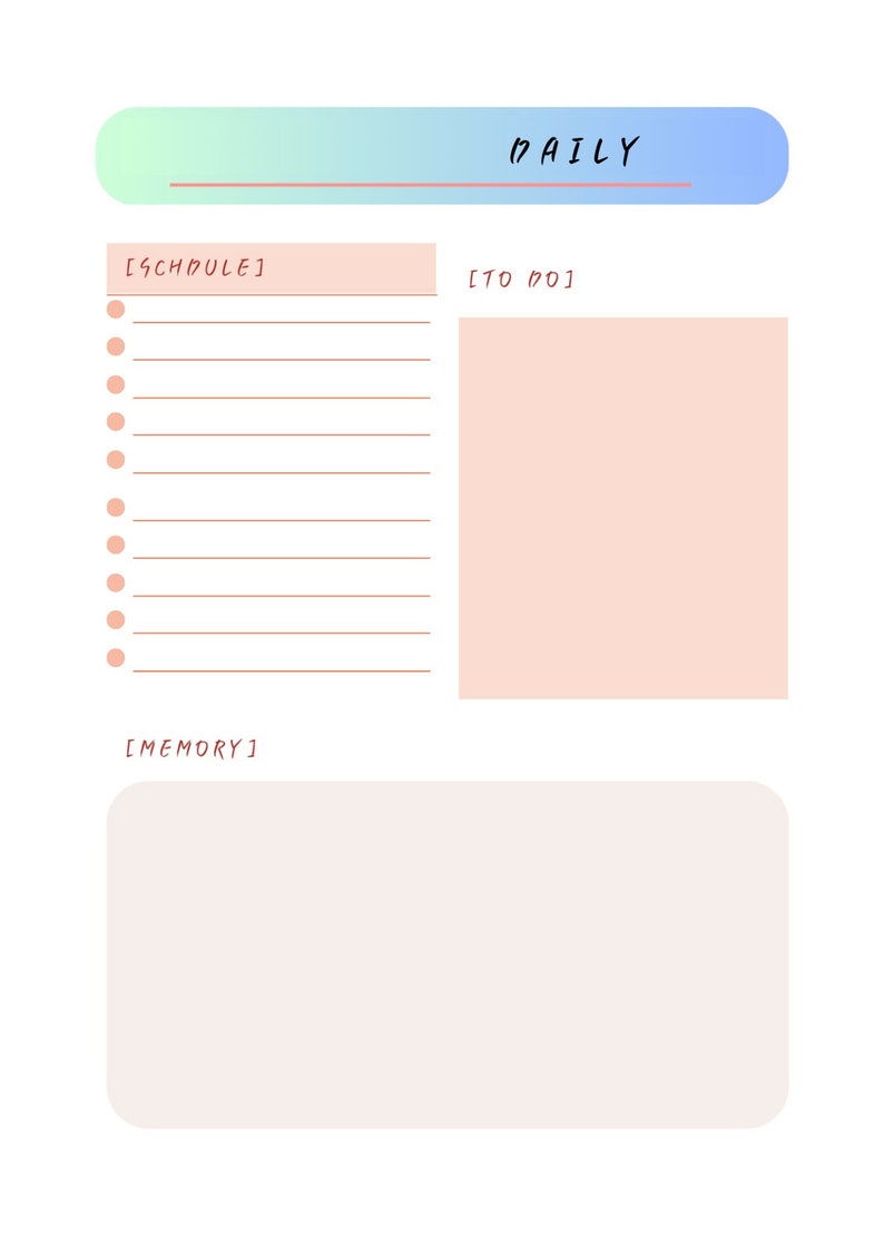 Digital Planner, Good Notes Template, Printable - Etsy