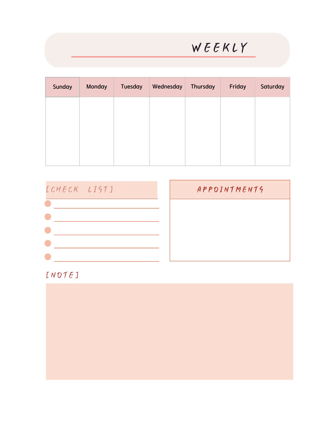 Digital Planner, Good Notes Template, Printable - Etsy