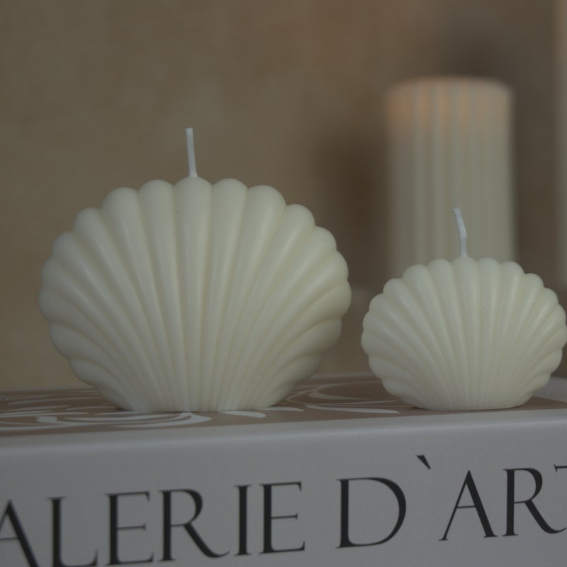 Shell Candle - Etsy