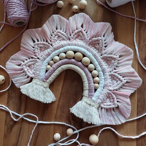 Macramé Boho Rainbow Wall Decor - Etsy