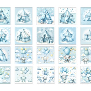 56 Baby Boy Background Digital Paper, Perfect for Textures Backgrounds ...