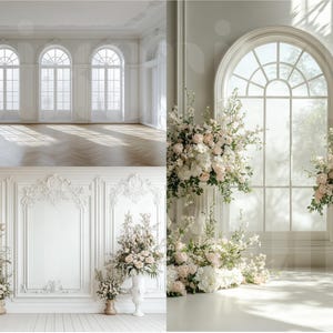 52 White Maternity Bundle Digital Backdrops, Perfect for Wedding ...