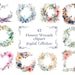 42 Floral Wreath Clipart, Floral Spring Frames, Watercolor Spring ...
