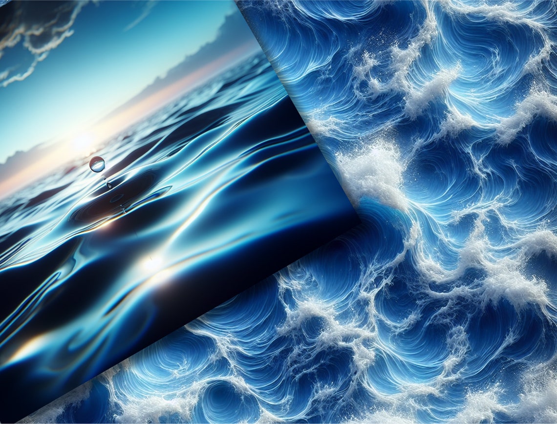 37 Water Light Background Digital Paper, Perfect for Textures ...