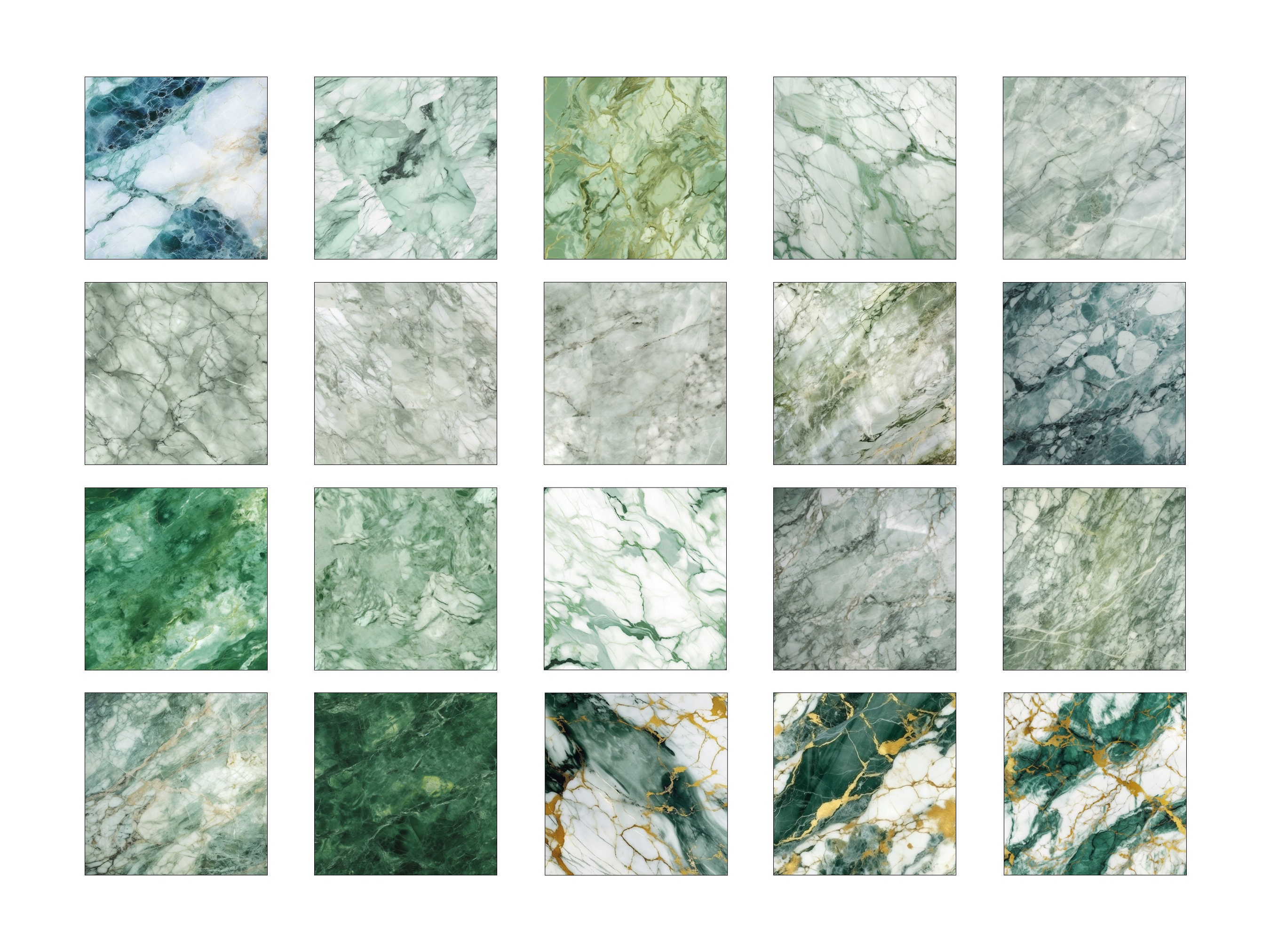 28 Green Marble Digital Paper, Green Marble Textures Backgrounds ...