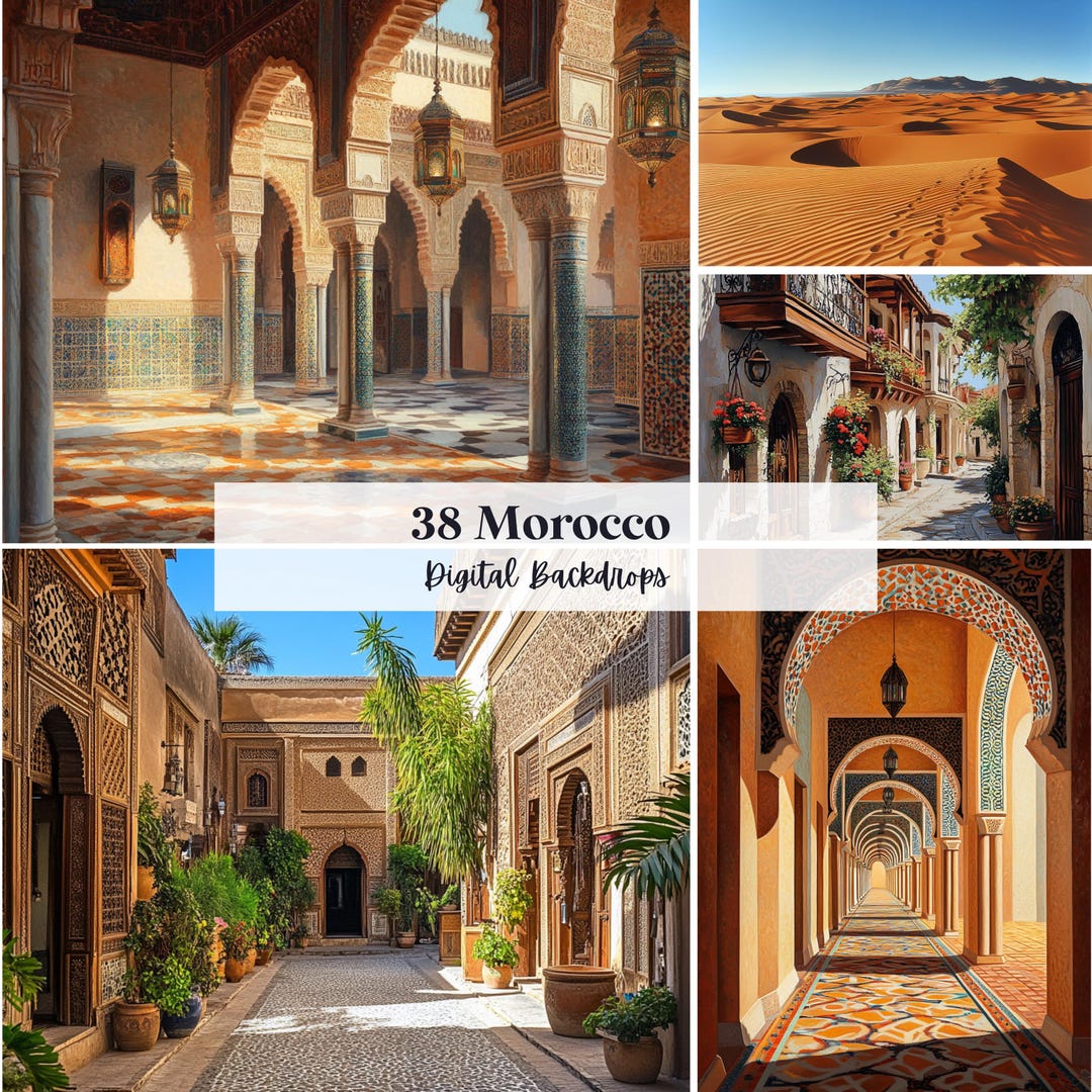 38 Morocco Digital Backdrops, Perfect for Wedding, Birthday, Special ...