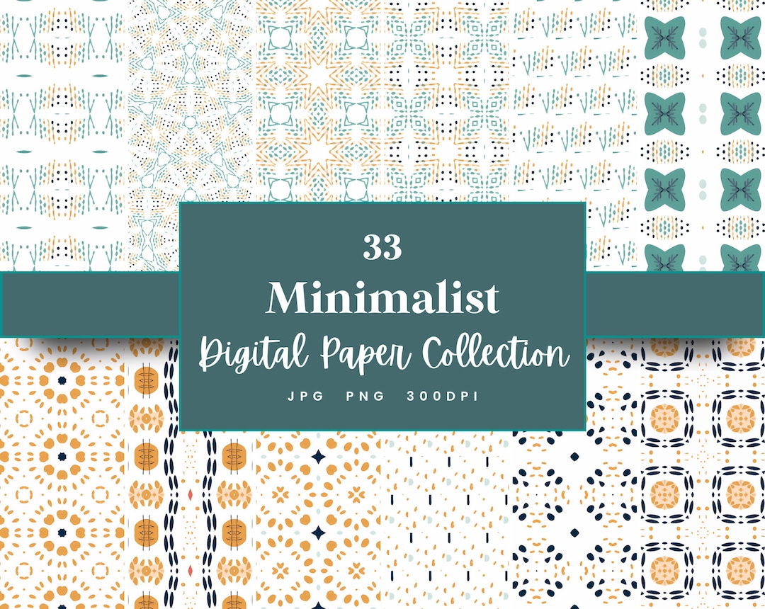 33 Minimalist Geometric Digital Paper, Perfect for Textures Backgrounds ...