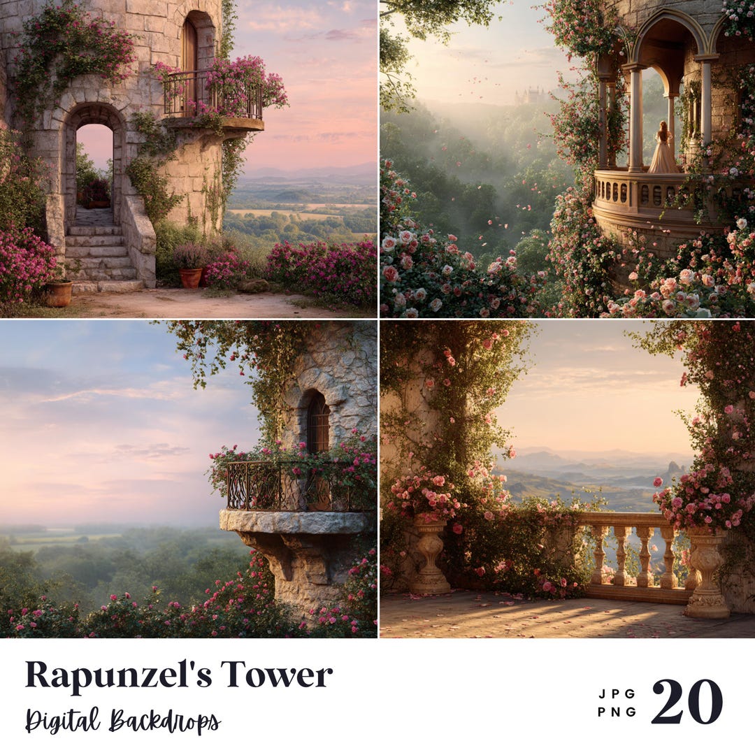 20 Rapunzel's Tower Backdrops, Perfect for Wedding, Birthday, Special ...