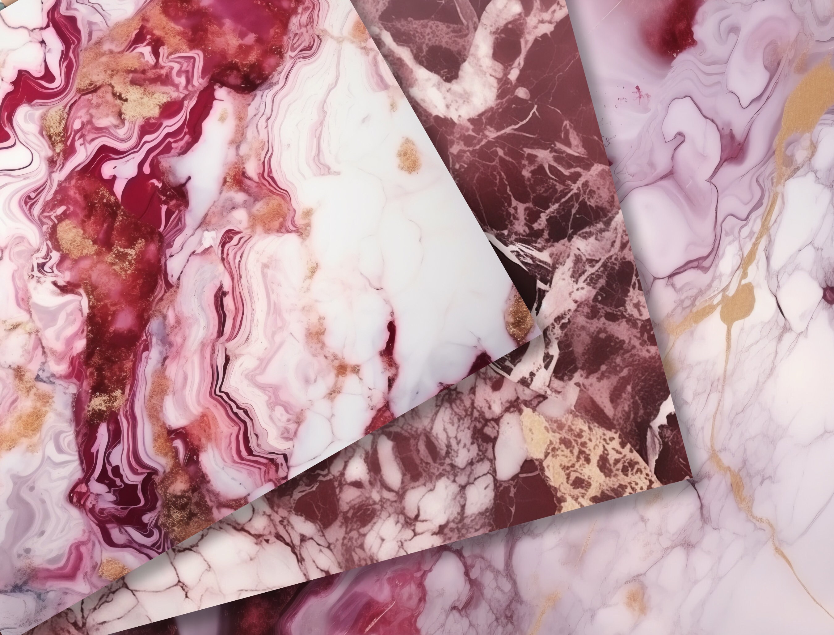 25 Red Marble Digital Paper, Red Marble Textures Backgrounds & Patterns ...
