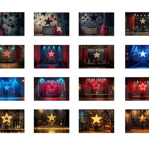 55 Rockstar Digital Backdrops, Perfect for Rockstar, Birthday, Special ...