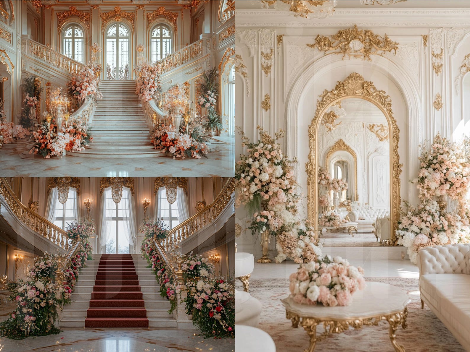 33 Baroque Digital Backdrops, Perfect for Wedding, Birthday, Special ...