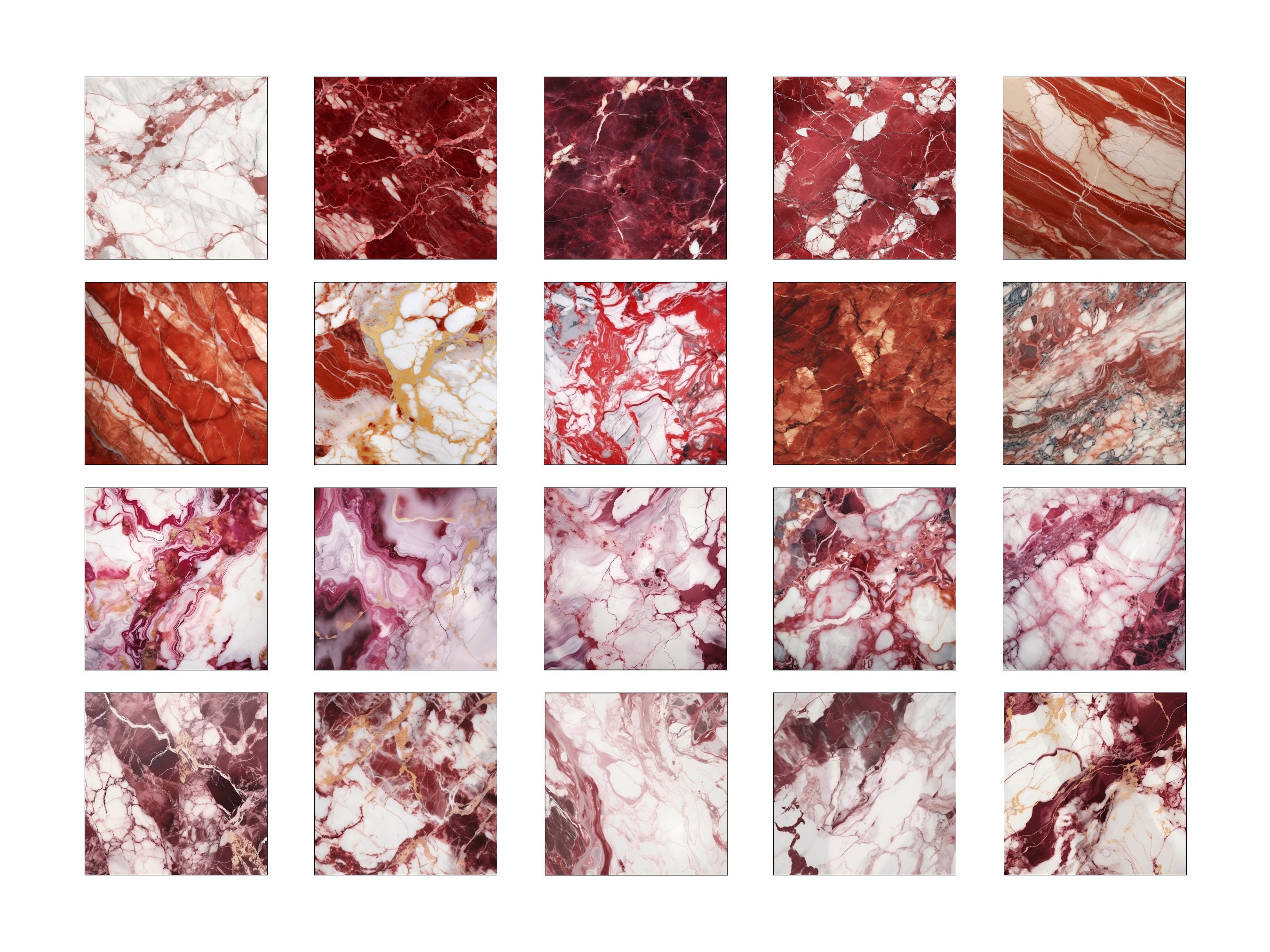 25 Red Marble Digital Paper, Red Marble Textures Backgrounds & Patterns ...