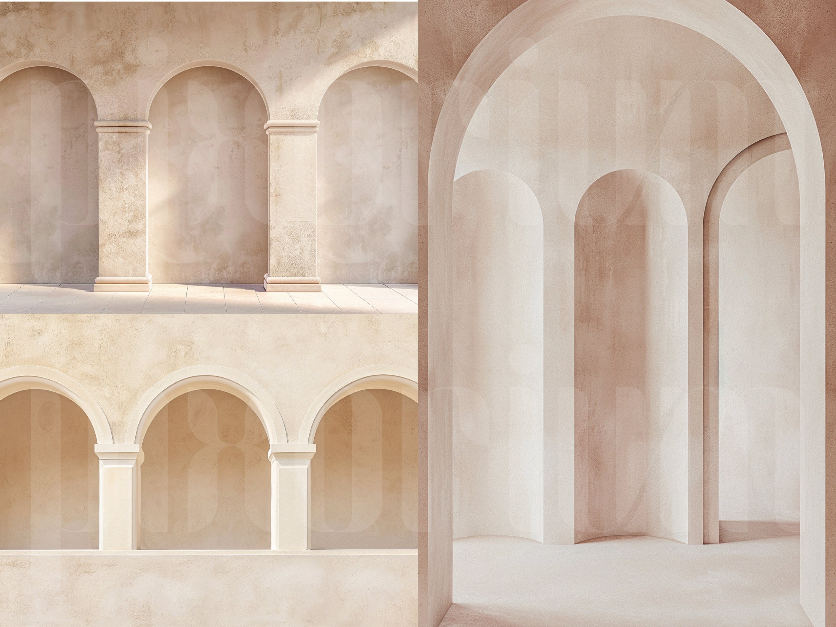 57 Minimal Arches Digital Backdrops, Perfect for Wedding, Birthday ...