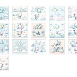 56 Baby Boy Background Digital Paper, Perfect for Textures Backgrounds ...