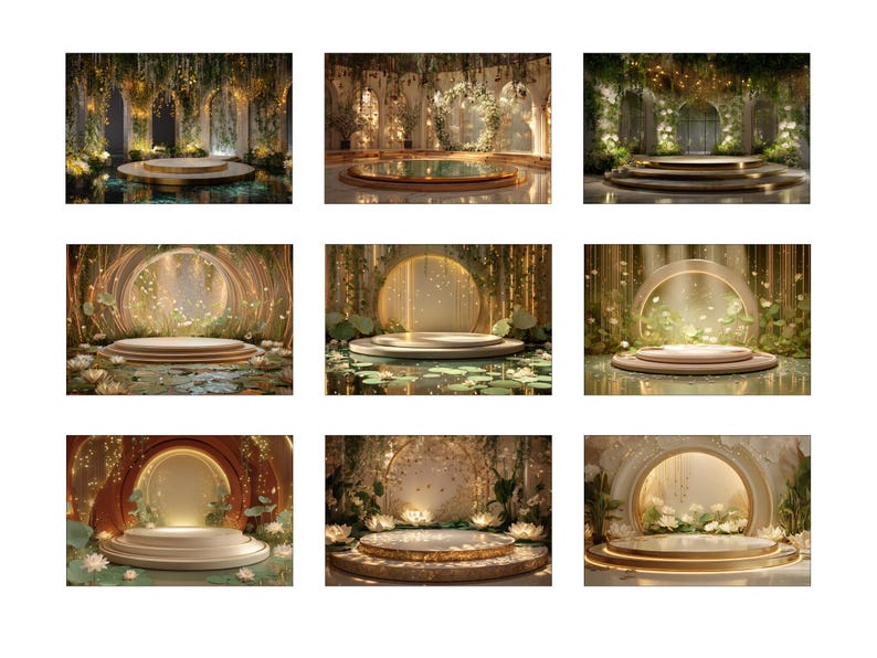 15 Tiana's Garden Stage Backdrops, Perfect for Princess, Birthday ...