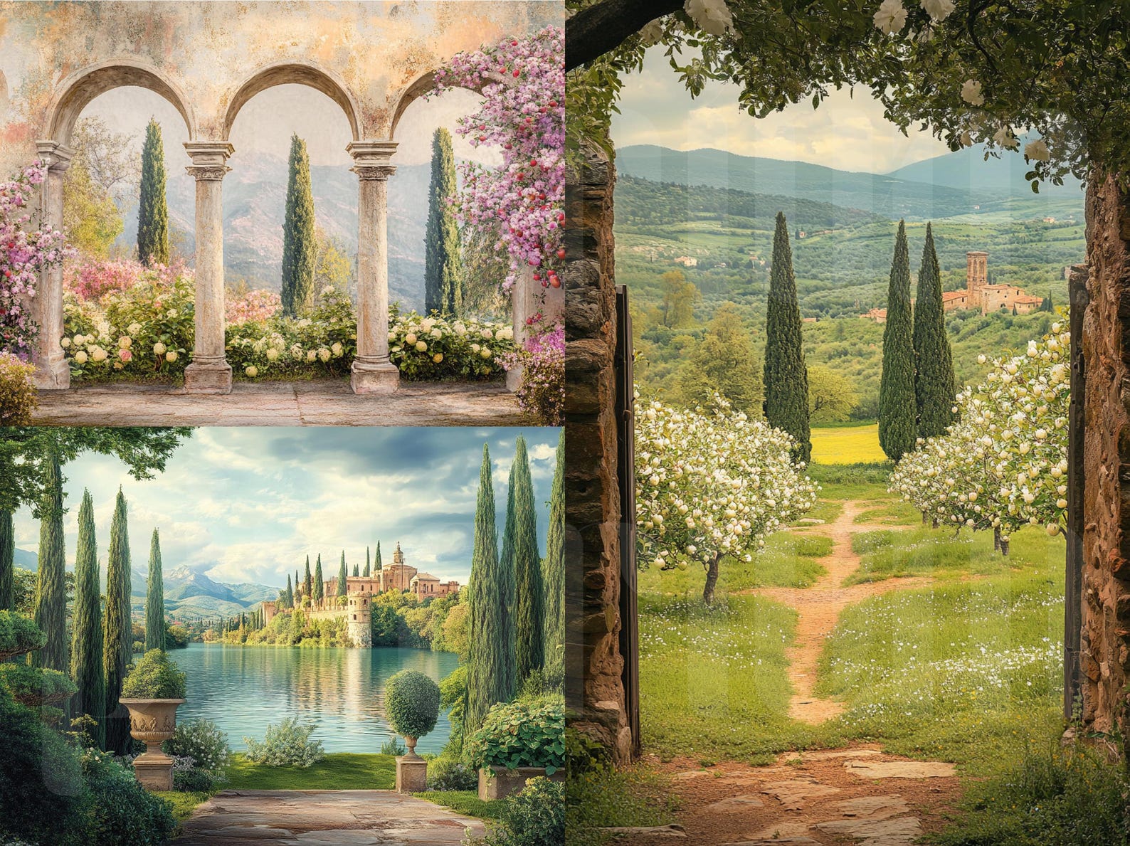 55 Fine Art Renaissance Digital Backdrops, Perfect for Wedding ...