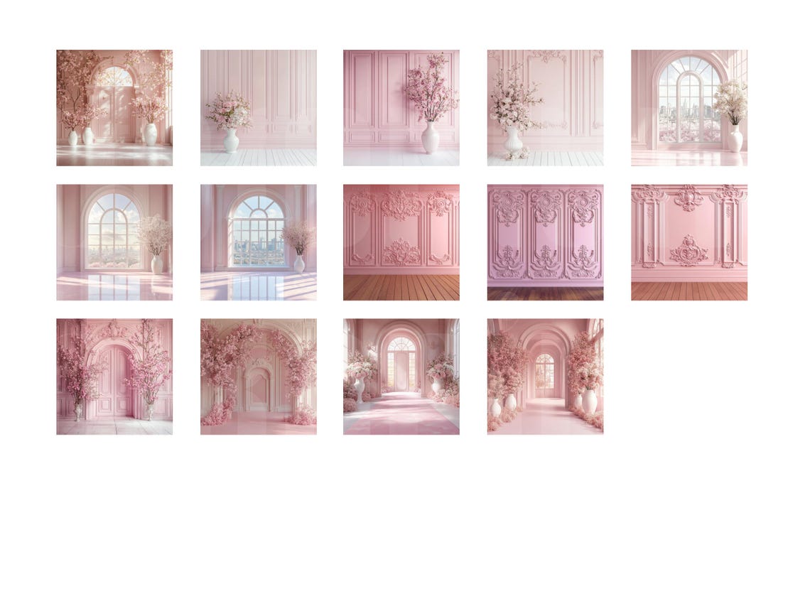 62 Classic Pink Maternity Digital Backdrops, Perfect for Wedding ...