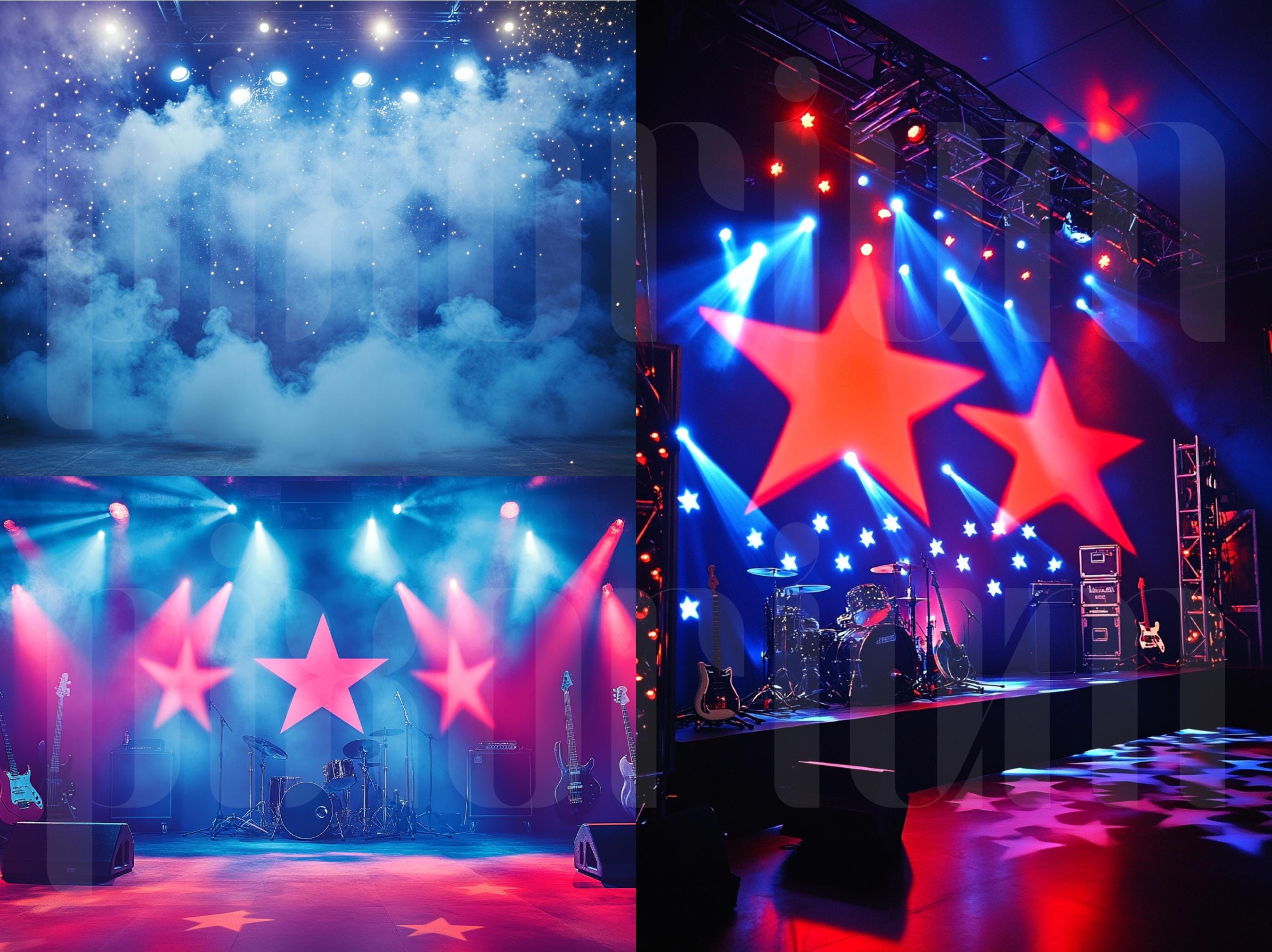 55 Rockstar Digital Backdrops, Perfect for Rockstar, Birthday, Special ...