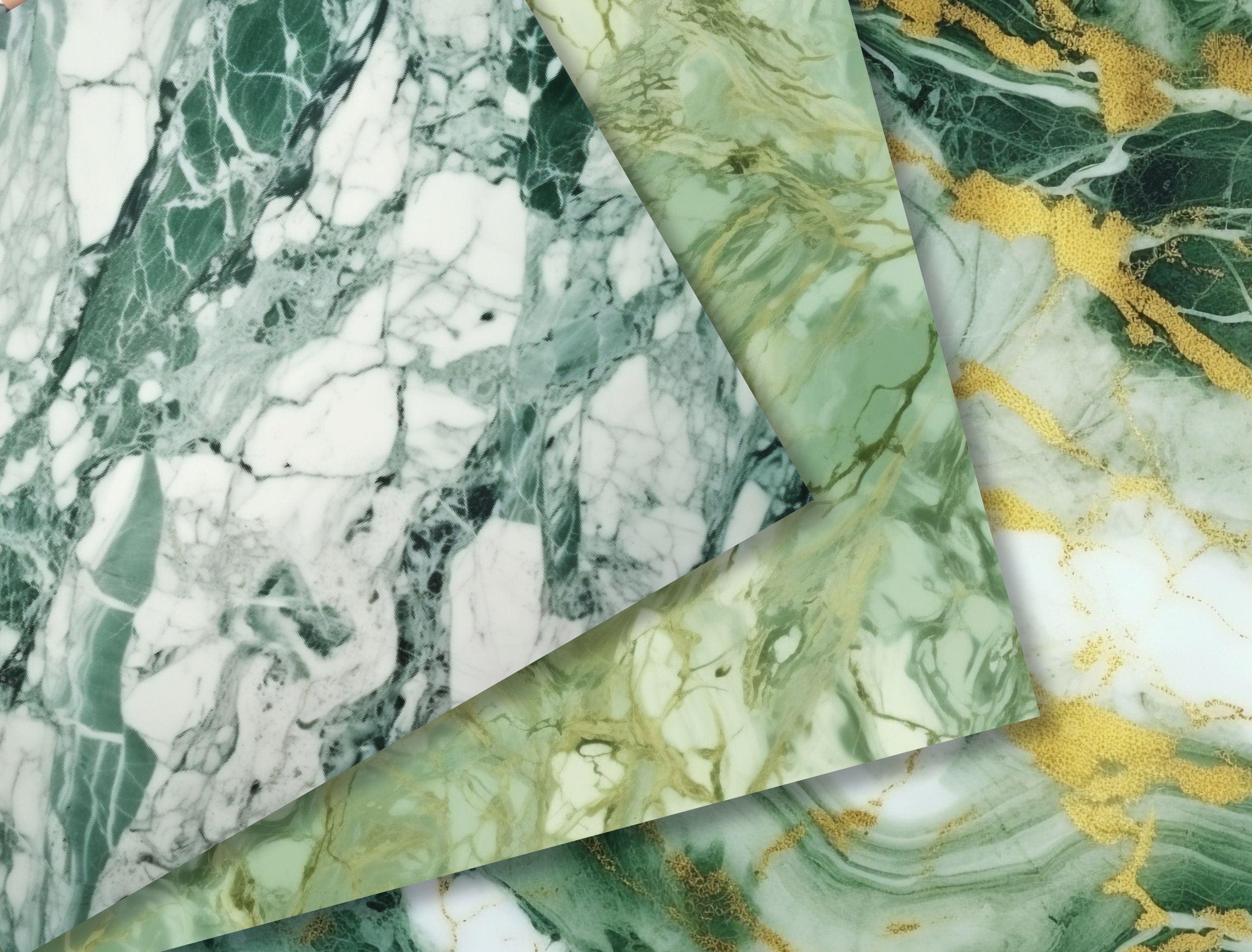 28 Green Marble Digital Paper, Green Marble Textures Backgrounds ...
