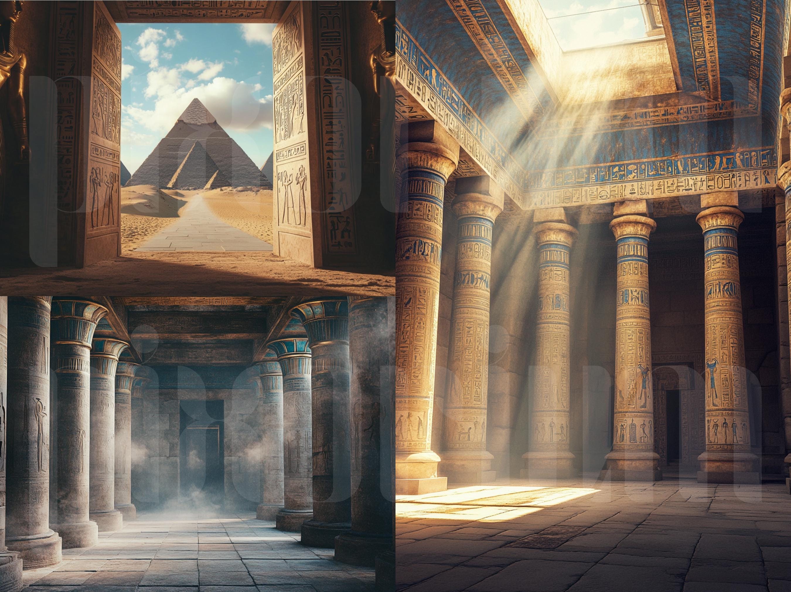 53 Ancient Egypt Digital Backdrops, Perfect for Wedding, Birthday ...