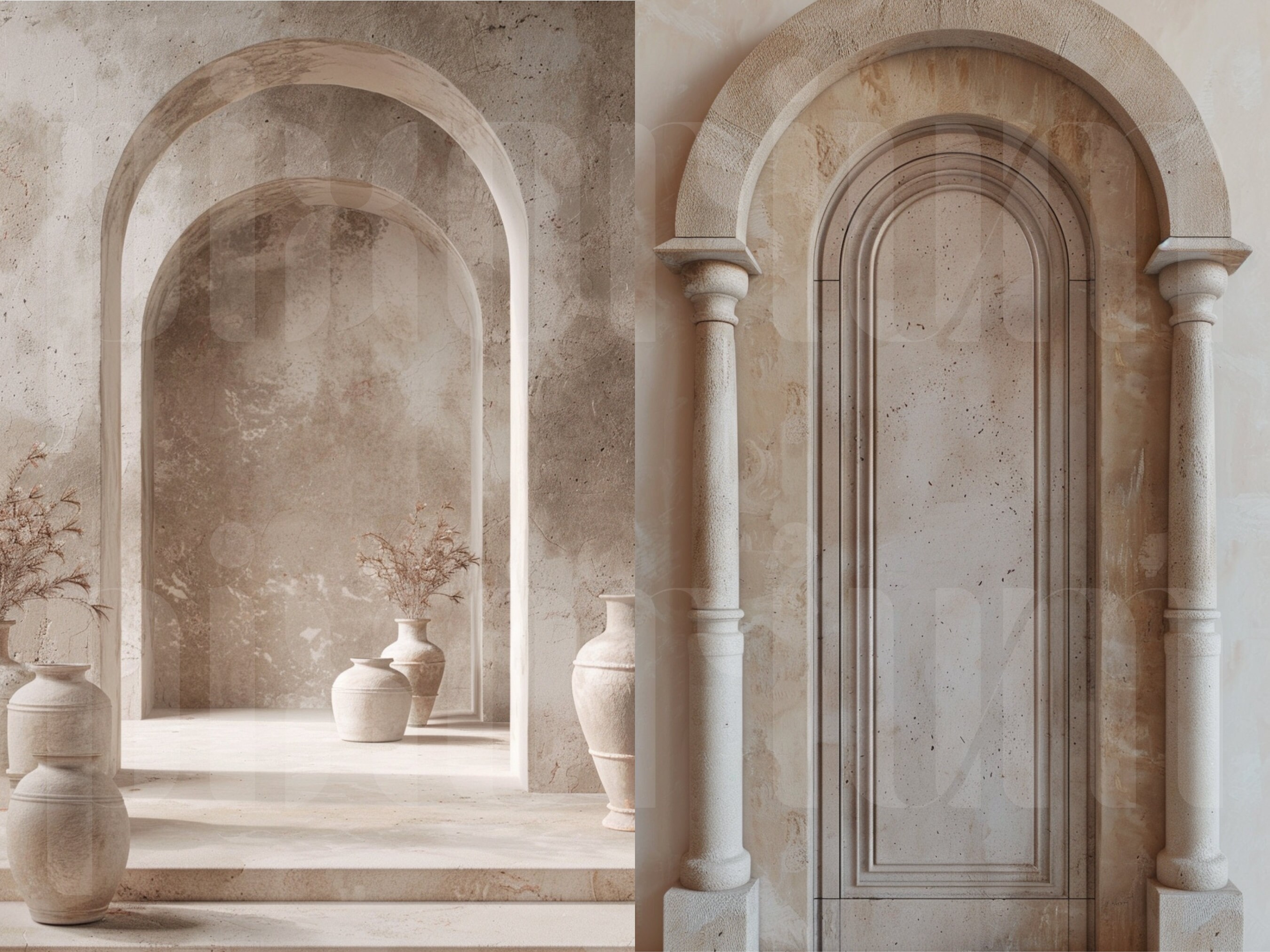 57 Minimal Arches Digital Backdrops, Perfect for Wedding, Birthday ...