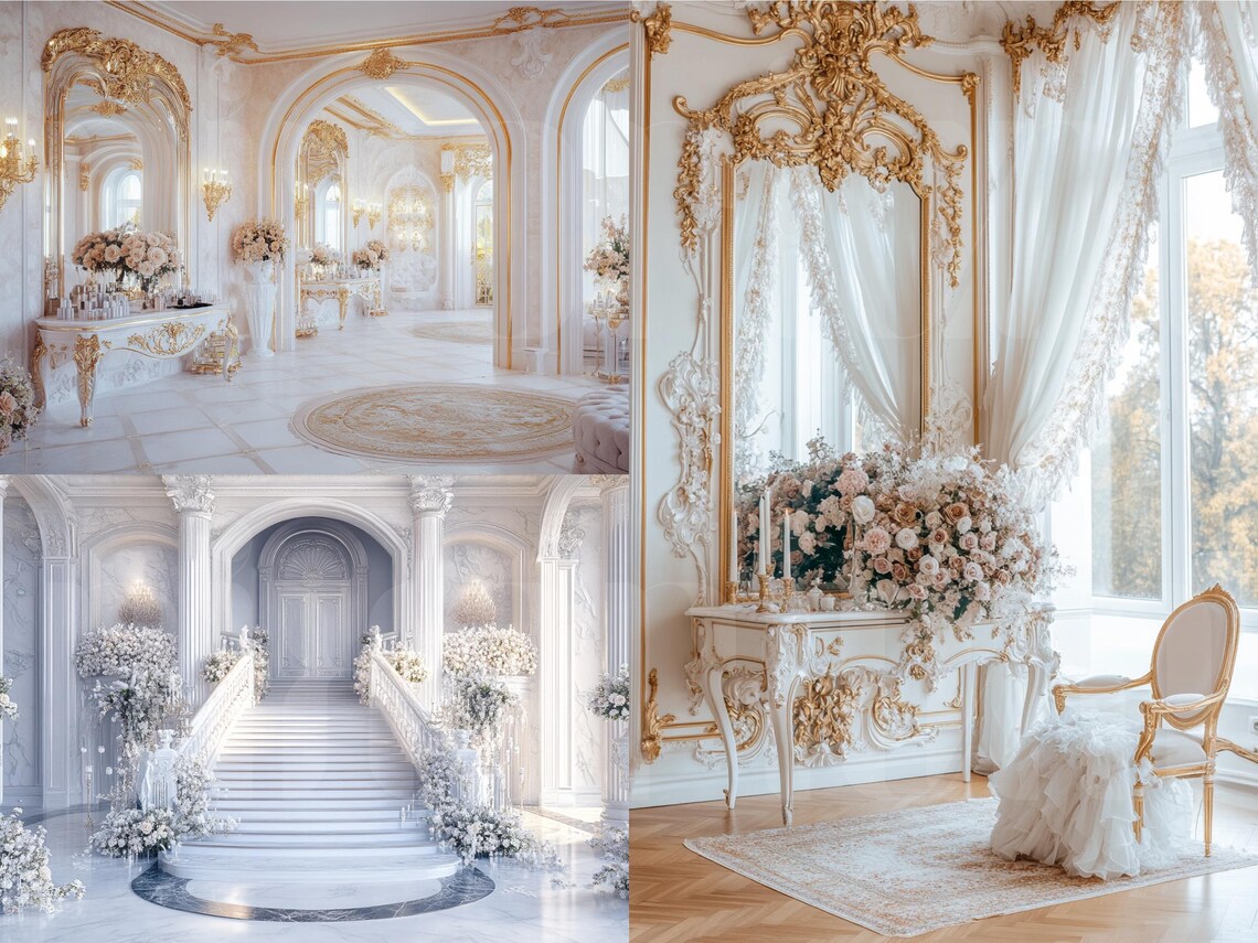 33 Baroque Digital Backdrops, Perfect for Wedding, Birthday, Special ...