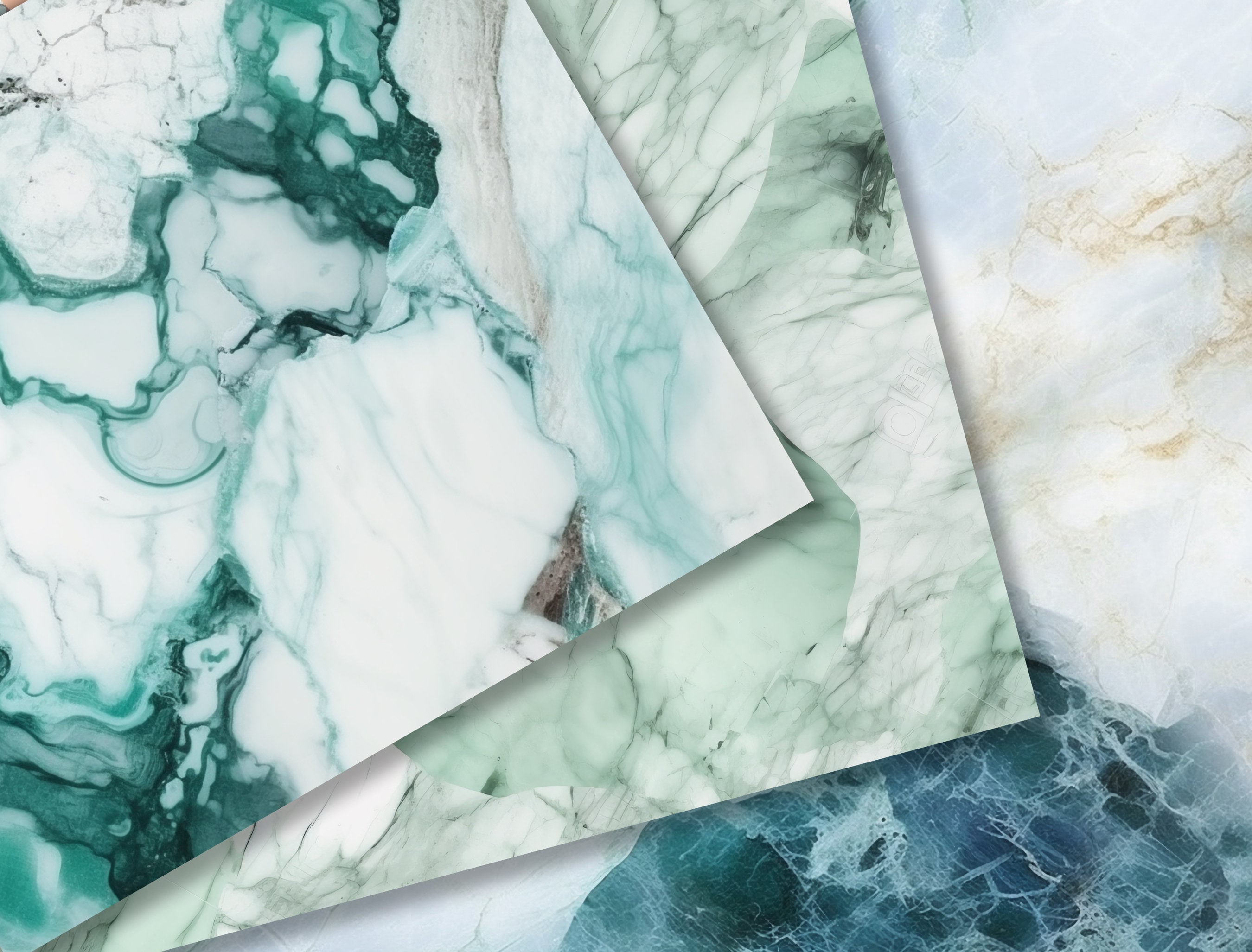 28 Green Marble Digital Paper, Green Marble Textures Backgrounds ...