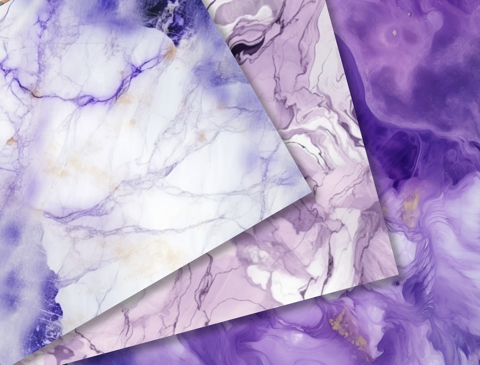 31 Purple Marble Digital Paper, Purple Marble Textures Backgrounds ...