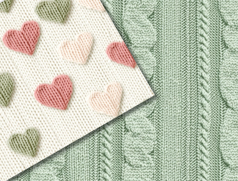 52 Pastel Knit Texture Seamless Digital Paper, Perfect for Textures ...