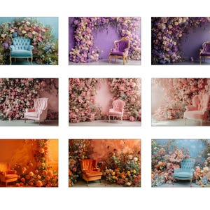 56 Floral Chairs Backdrops, Perfect for Wedding, Birthday, Special Day ...