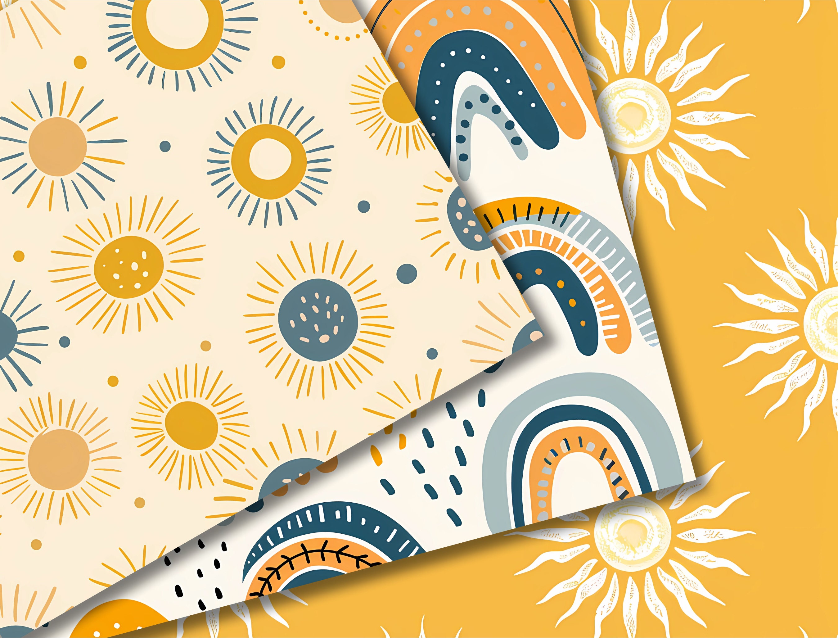 42 Sunshine, Seamless Digital Paper, Perfect for Textures Backgrounds ...