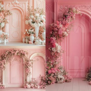 62 Classic Pink Maternity Digital Backdrops, Perfect for Wedding ...