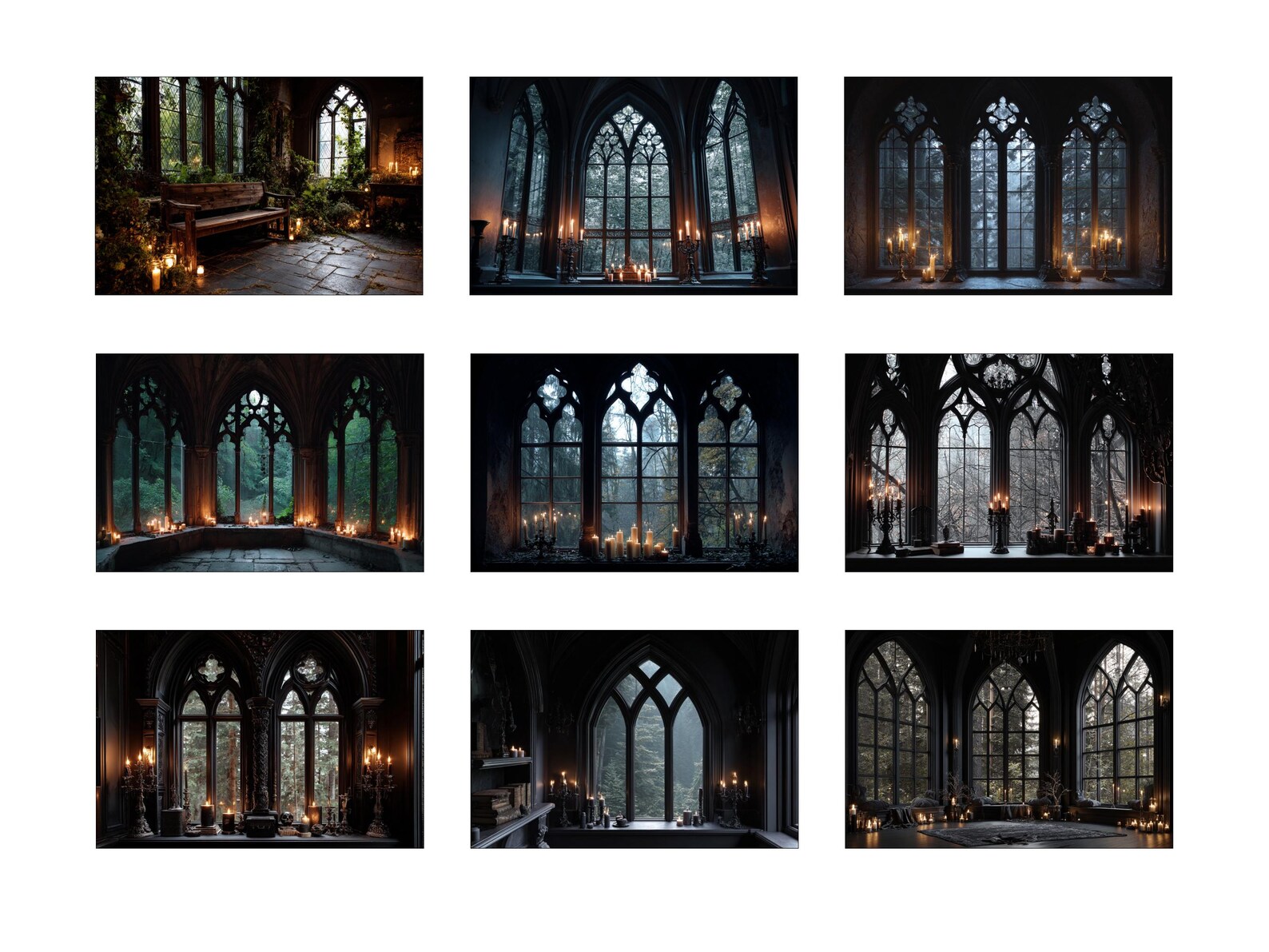 42 Gothic Window Backdrops, Perfect for Wedding, Birthday, Special Day ...