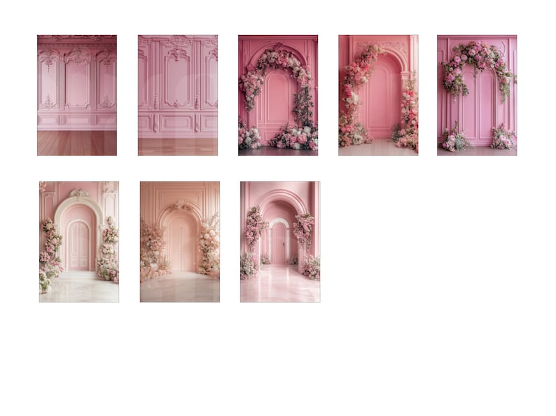 62 Classic Pink Maternity Digital Backdrops, Perfect for Wedding ...