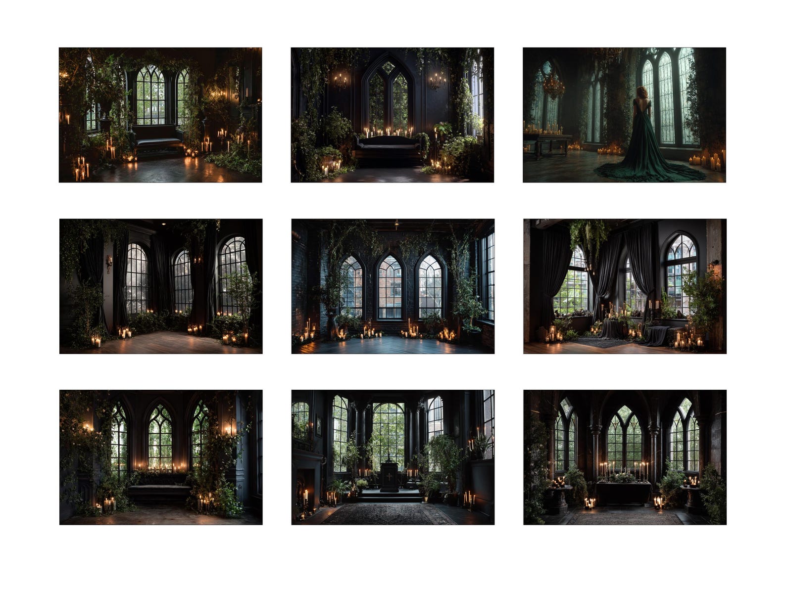 42 Gothic Window Backdrops, Perfect for Wedding, Birthday, Special Day ...