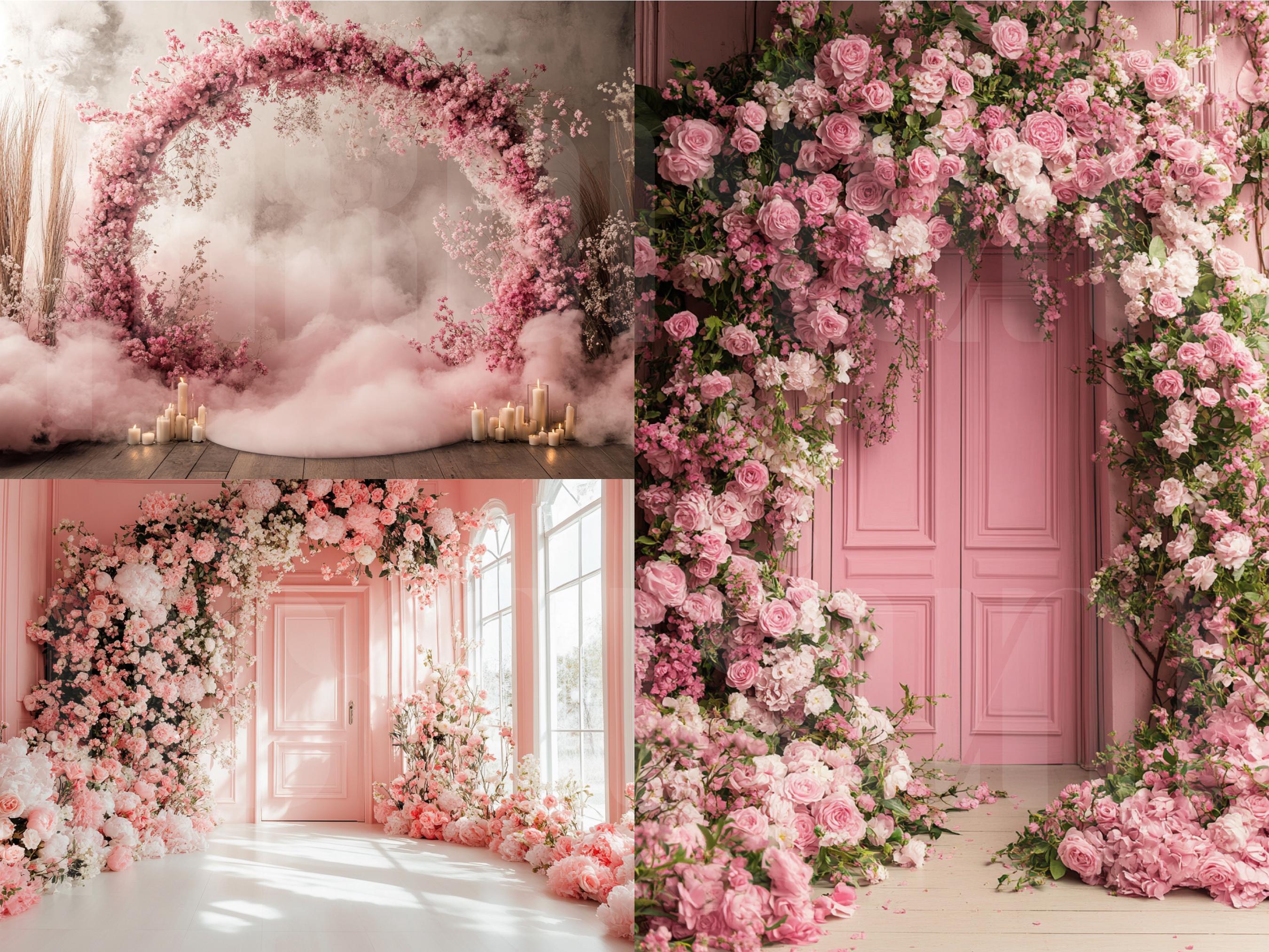55 Pink Maternity Bundle Digital Backdrops, Perfect for Wedding ...