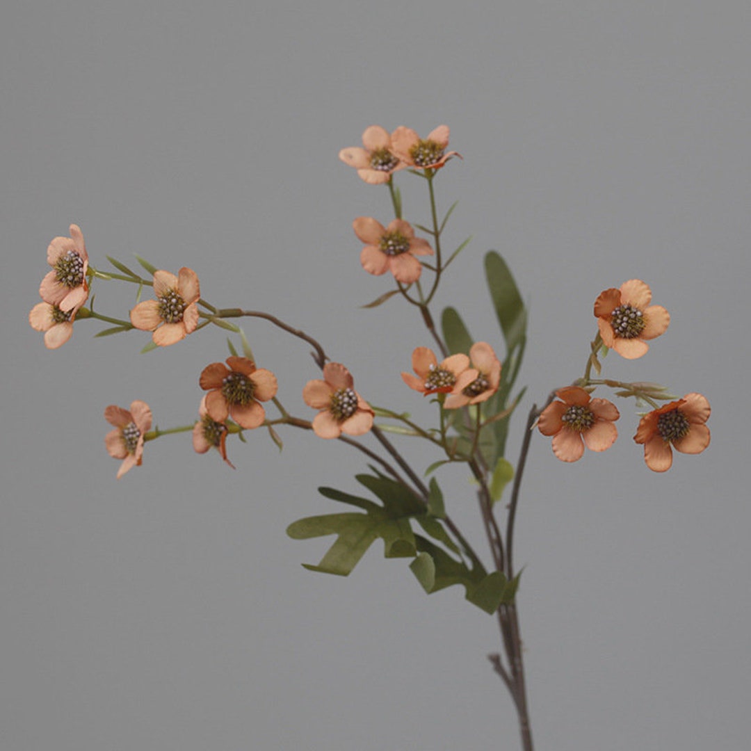 Artificial Wax Flower 15 Head Minimalist Fake Flowers for Event ...