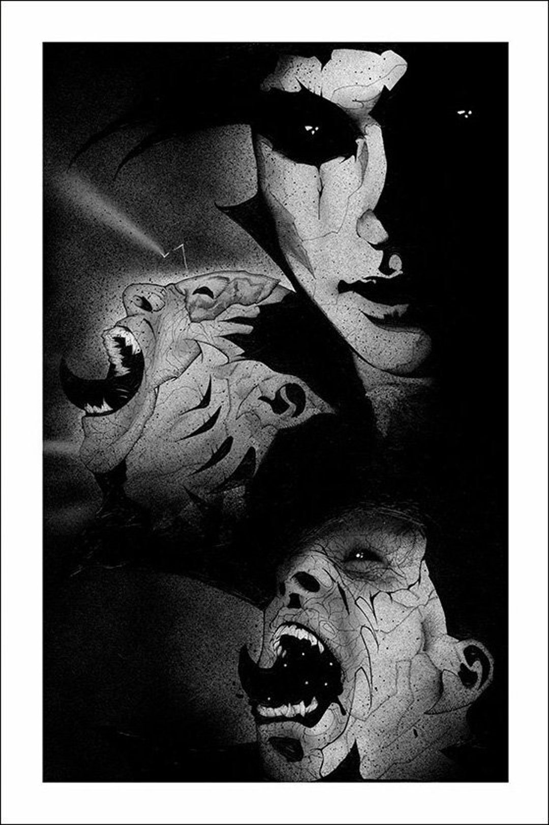 God and the Wild - Gothic Art Print, Fantastic Art, Empowering Dark Art ...