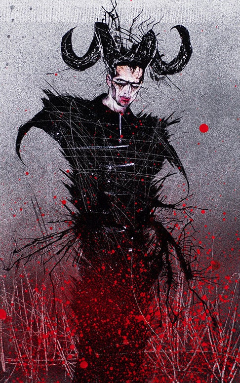 Aries - Contemporary Gothic Art Print, Fantastic Art, Dark Art ...