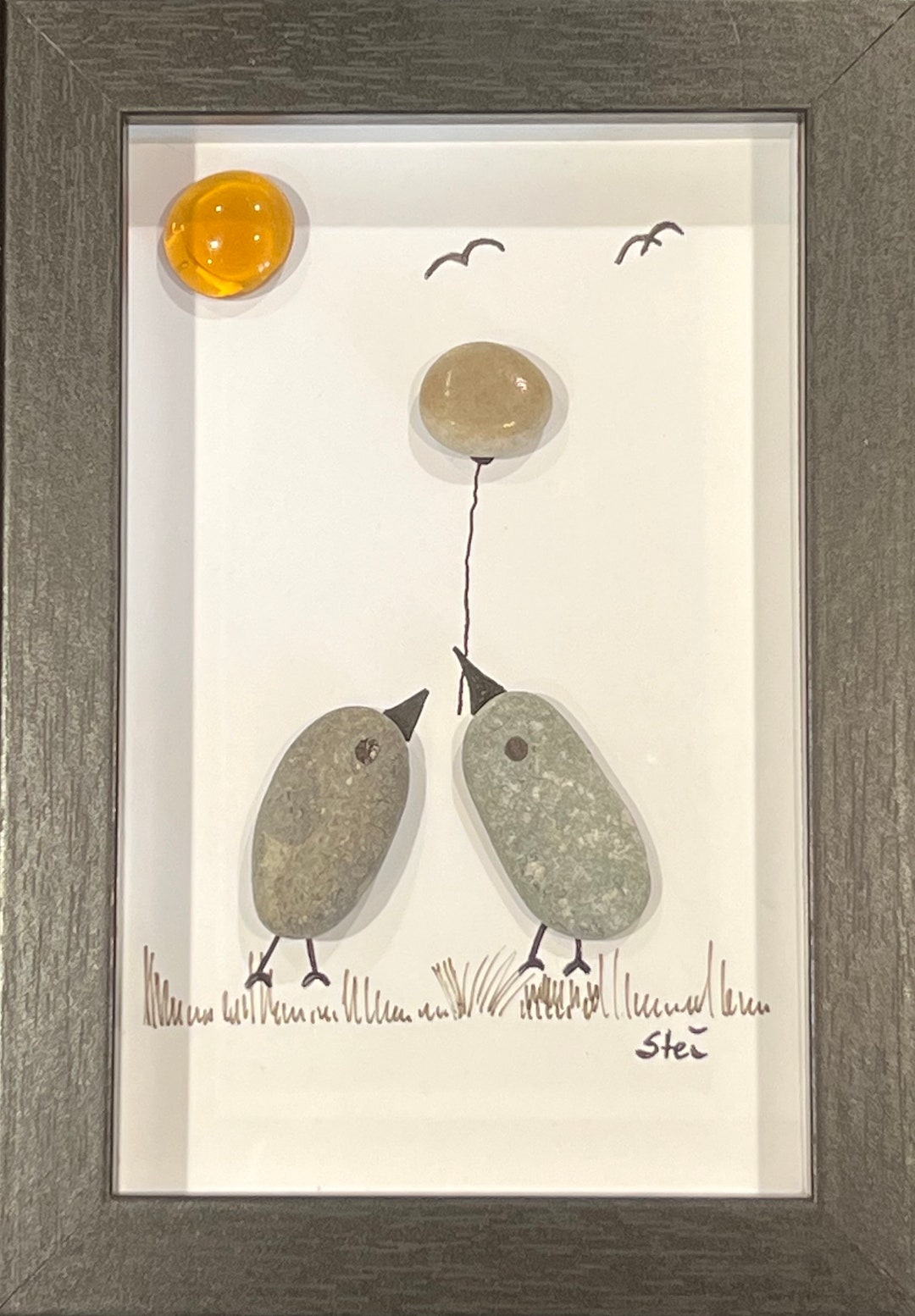 Stone Carving Two Birds - Etsy