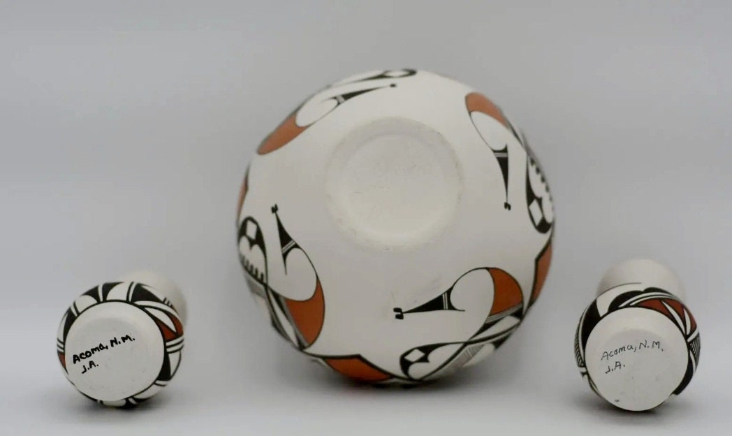 Traditional Acoma Pueblo Polychrome Pottery by Garcia, 6 Tall - Etsy